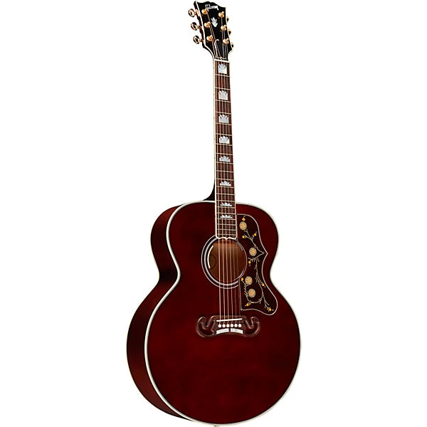 Gibson Acoustic SJ-200 Standard Maple Acoustic Guitar - Wine Red – Skip ...
